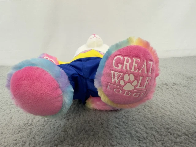 BUILD A BEAR Limited Edition Great Wolf Lodge Exclusive 18in Rainbow ...