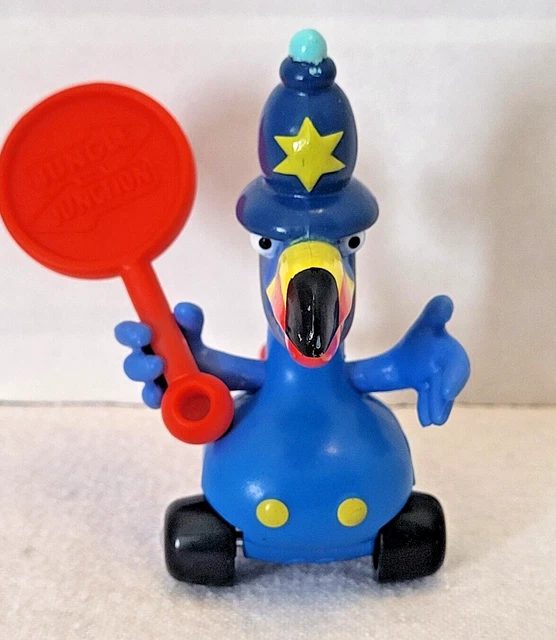 DISNEY JUNGLE JUNCTION Bobby Toucan Bird Police Car Figure with Road ...