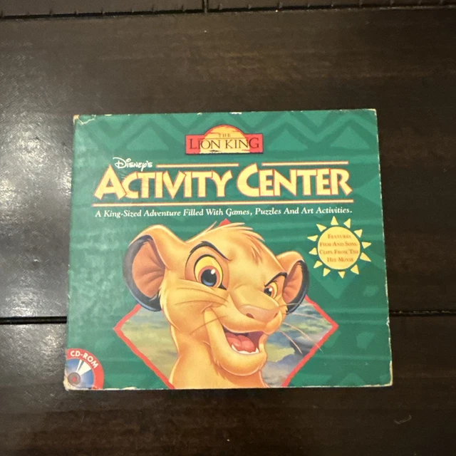 DISNEY'S THE LION King Activity Center (Windows/Mac, 1995) $8.34 - PicClick