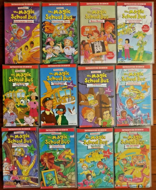 SCHOLASTIC THE MAGIC School Bus Series 1-12 VHS Video Tapes Excellent ...