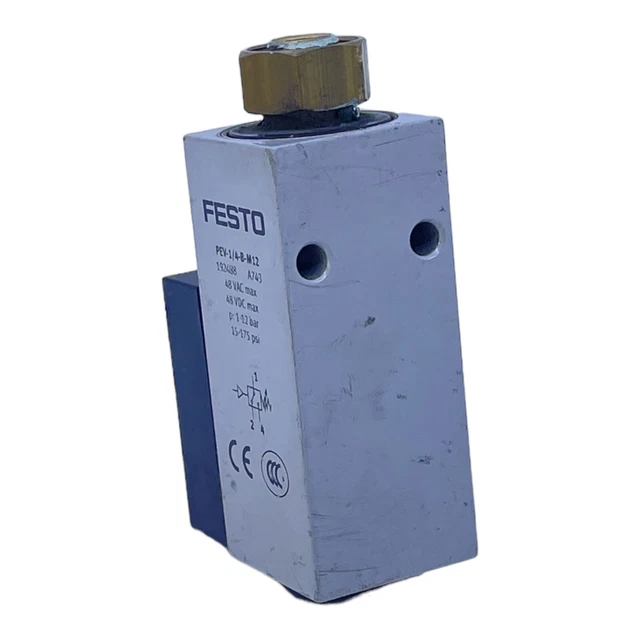FESTO PEV-1/4-B-M12 PRESSURE Switch 192488 48V AC/Dc for Industrialist ...