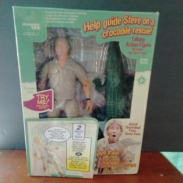 STEVE IRWIN CROCODILE Hunter Talking Action Figure 9" Wildlife ...