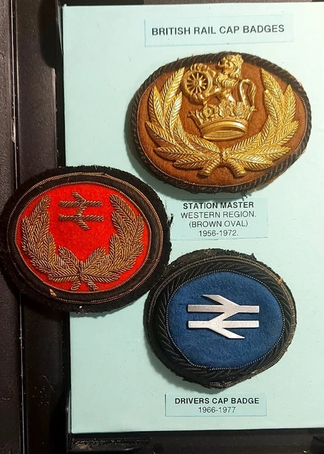 BRITISH RAILWAYS CLOTH Gold Braid Cap Badges £25.00 - PicClick UK