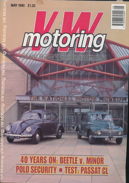 VW MOTORING MAGAZINE May 1990 40 Years On Beetle V Minor Passat CL ...