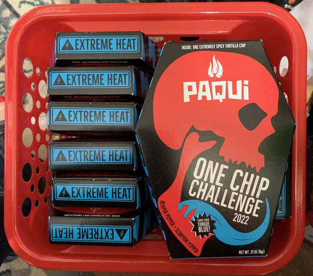 PAQUI ONE CHIP Challenge 2022 Carolina Reaper Scorpione Cile Pepe ...
