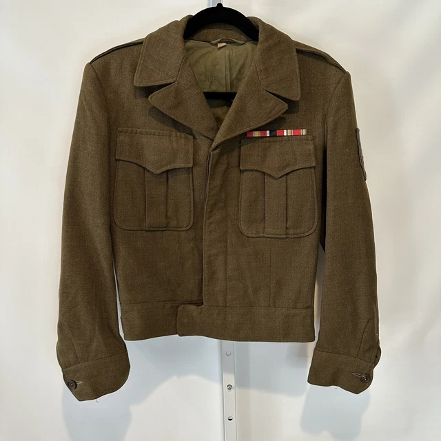 MEN'S 1940S POST WWII US Army Ike Jacket Sz 34R WW2 Captain America Big ...