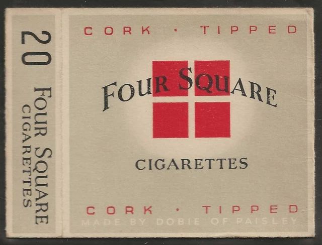 VINTAGE CIGARETTE/TOBACCO PACKET-#2384- Hull Only - Dobies Four Square ...