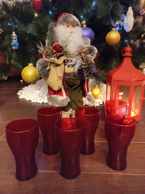 UN VERRE DE Noël Coca Cola de la collection 2023, verre rouge, 6 verres ...