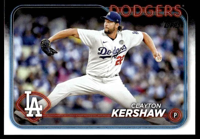 CARTE DE BASEBALL Clayton Kershaw 2024 Topps #351 Los Angeles Dodgers 26930 EUR 1,79 - PicClick FR
