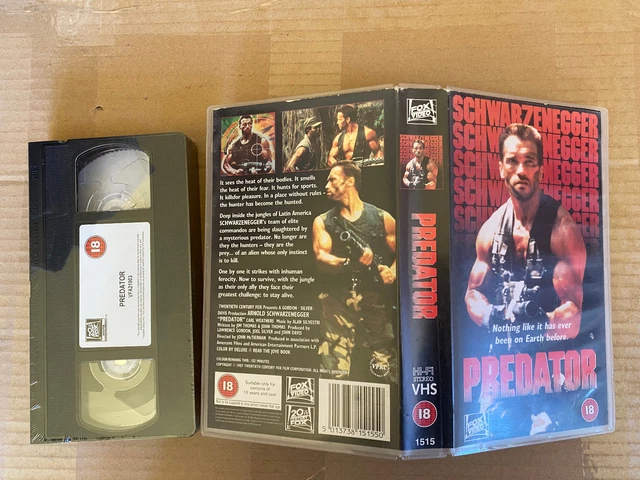 RARE PREDATOR NEW still wrapped VHS PAL Video Arnold Schwarzenegger ...