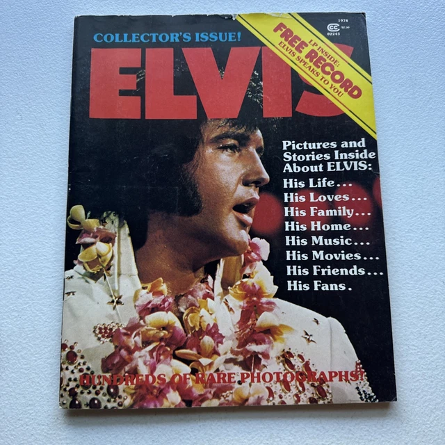 ELVIS COLLECTOR'S ISSUE Magazine #9 (1978) with flexi-disc record ...