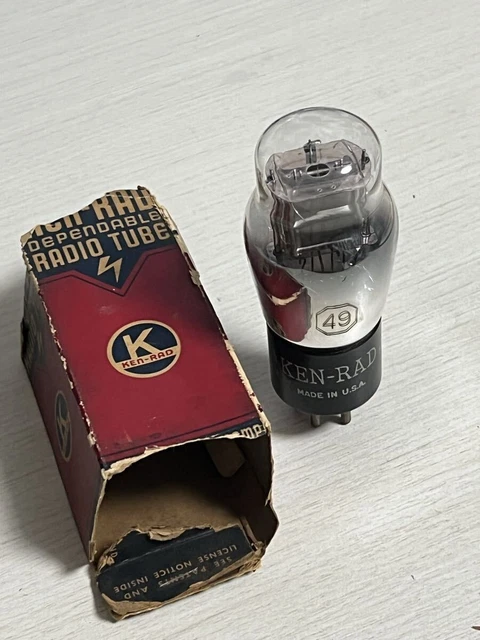 KEN-RAD 49 VACUUM Tube – TV-7 Tested – Single Unit – USA £94.53 ...