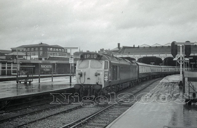 ORIGINAL 35MM B&W Negative of EE Class 50 50035 at Man Victoria 31.01. ...