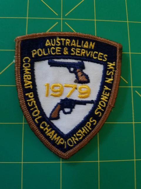 * RARE AUSTRALIAN Police Patch 1979 Combat Pistol Championships PPC ...