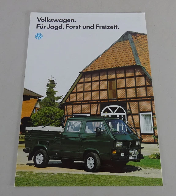 PROSPECTUS / BROCHURE VW T3 Doka Syncro Jagdwagen Support 09/1987 EUR ...
