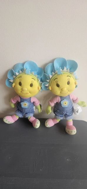 VINTAGE FIFI AND The Flowertots Fifi Plush Soft Toy Dolls X2 2004 8" £ ...