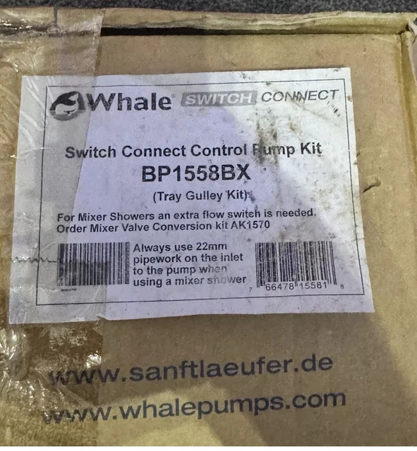 WHALE PUMP TRANSFORMER Switch Connect Control Pump Kit BP1558BX £177.48 ...