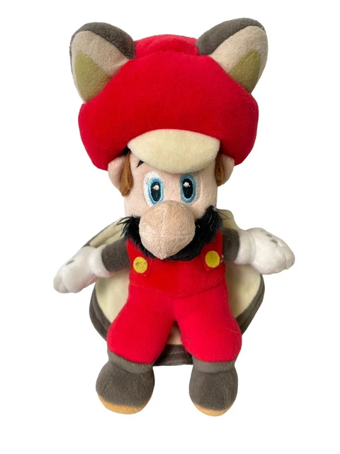 SUPER MARIO BROS Flying Squirrel Stuffed Animal Plush Toy 9" Little ...