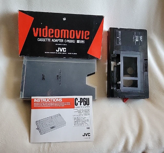 JVC MOTORIZED VHS-C to VHS Video Cassette Adaptor Converter Tape - C ...