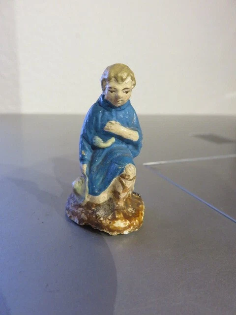 ANCIEN SANTON DEVINEAU jeune berger hauteur 4 cm EUR 6,00 - PicClick FR