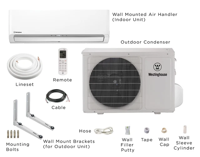 Westinghouse 18000 Btu Mini Split Climatiseur Avec Pompe à Chaleur