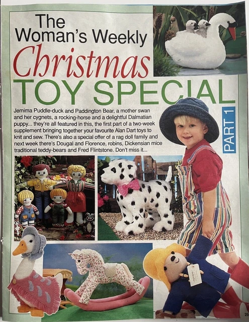 ALAN DART CHRISTMAS Toy Special SEWING KNITTING PATTERN Jemima ...