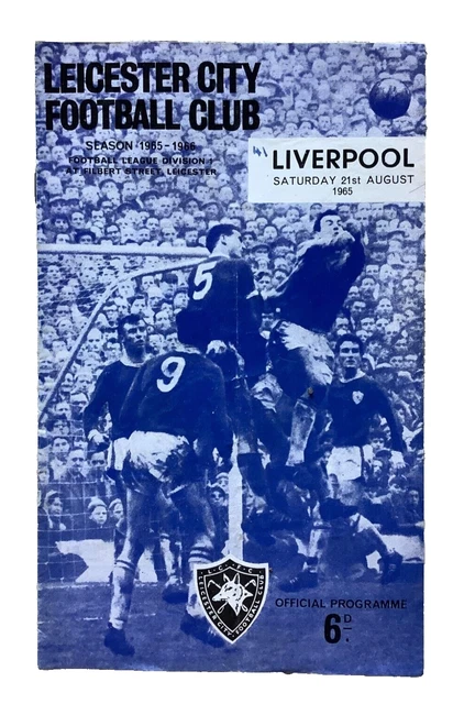 LEICESTER CITY V Liverpool 1965-66 Division 1 Football Programme £2.75 ...