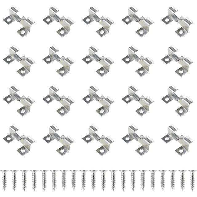 CLIPS DE PLAQUE de fixation fiables pour planchers en plastique en bois ...