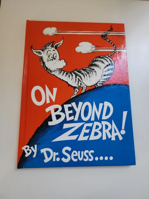 ON BEYOND ZEBRA Dr. Seuss Hardcover Book Vintage 1983 Print Banned Book ...