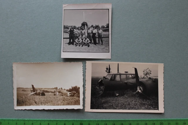 3 FOTOS PHOTO 178608 Wehrmacht Luftwaffe Messerschmitt Me 109 Soldat ...