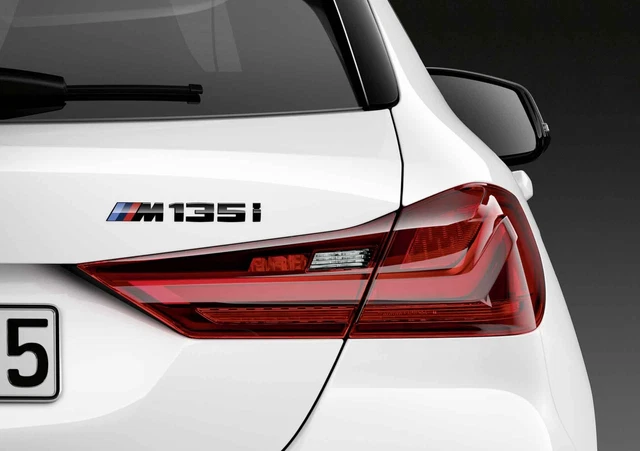 BMW GENUINE BADGE Emblem Lettering Logo Black Painted M135I 51142472850 ...