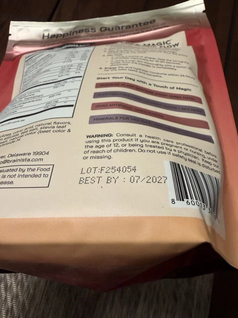 BRAINISTA YERBA MAGIC Yerba Mate Electrolyte Minerals Tropical Punch 20 ...