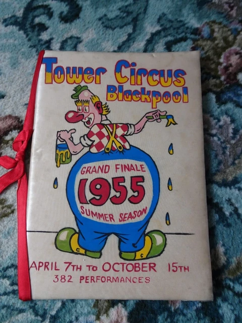 BLACKPOOL TOWER CIRCUS Hand Painted Folder and 1955 Programme £56.00 ...