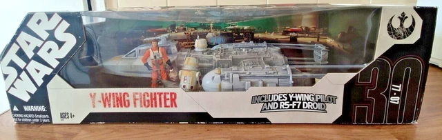HASBRO STAR WARS 30th Anniversary Y-Wing including Pilot & R5-F7 droid ...