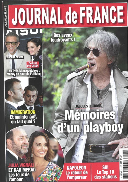 JOURNAL DE FRANCE-JANVIER 2024-Jacques DUTRONC/Julia VIGNALI/V.CASSEL ...