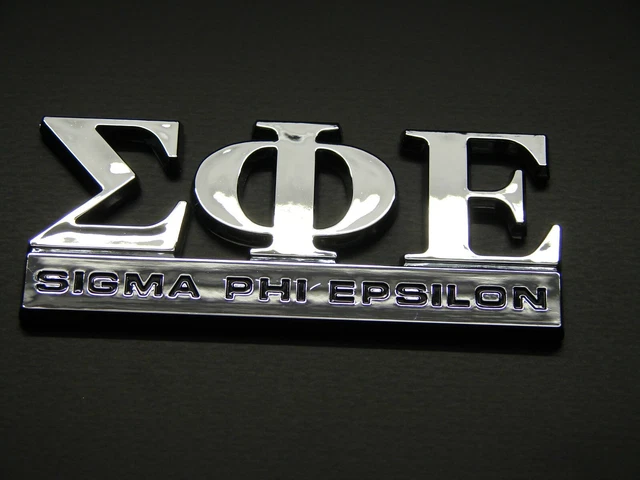 SIGMA PHI EPSILON CAR EMBLEM STICKER LOGO DECAL Fraternity & Sorority ...