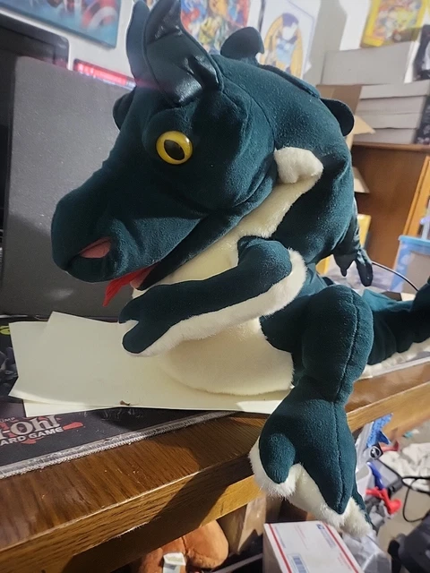 FOLKMANIS DRAGON PUPPET Extra Large Plush Green Full Body Realistic ...