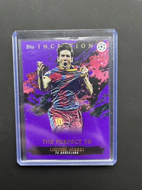 2020/21 TOPPS CHAMPIONS League Inception Lionel Messi Perfect 10 /25 ...