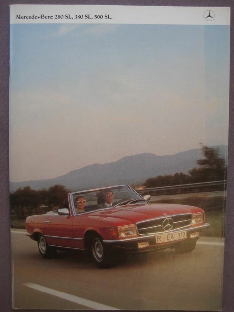MERCEDES BENZ PROSPEKT R107 280 SL + 380 SL +500 SL W107 2/1980 *NOS ...