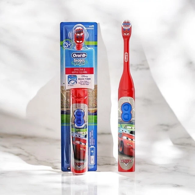 ORAL B DISNEY Pixar Cars Childrens Kids Battery Toothbrush - Magic ...