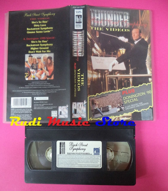 VHS THUNDER BACK street symphony The videos 1990 PMI 9912523 (VM2) no ...