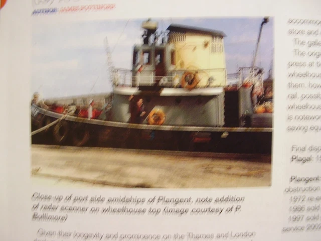 ORIGINAL MODEL BOAT Plan River Thames Tug Plangent 2011 With Build ...