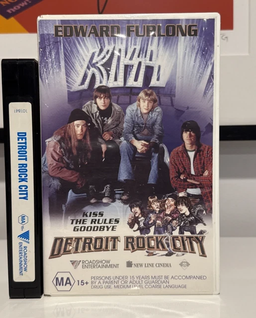 DETROIT ROCK CITY VHS Video Tape KISS 1990s CULT MOVIE Rock Roadshow ...