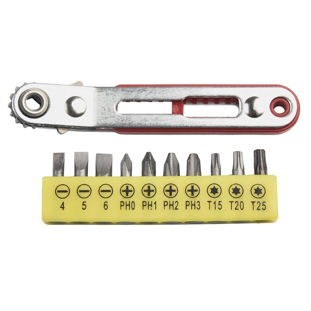 HAND TOOLS HEXAGON Offset Screwdriver Ratchet Wrench Torx With Bit Set ...