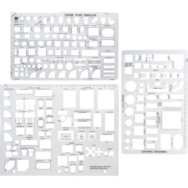 ARCHITECTURAL TEMPLATES ARCHITECTURAL Drafting Tools for Drawing ...