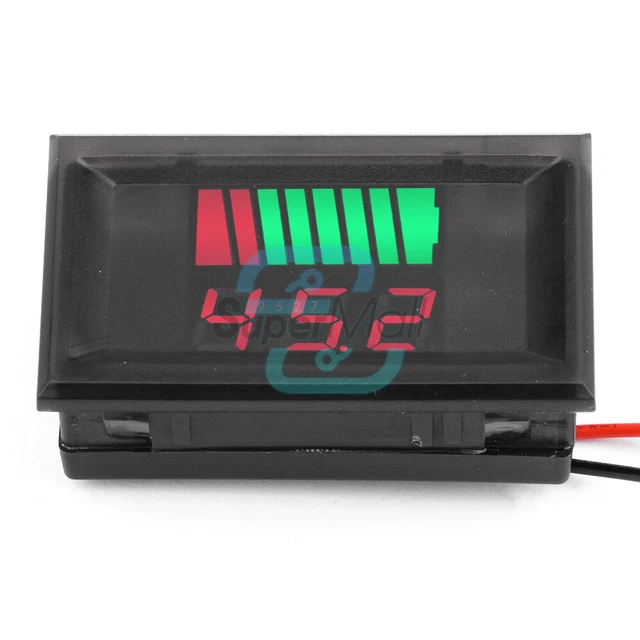 WATERPROOF CAR VOLTAGE Battery Indicator DC 6-100V 2S-20S Battery ...