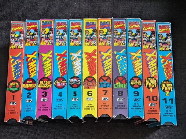 X-MEN VHS LOT 1-11 VHS Tapes Vintage Marvel Comic Series 1992 Animated ...