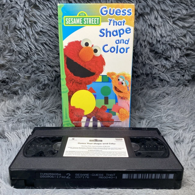 SESAME STREET - Guess That Shape and Color VHS Tape 2006 Elmo ...
