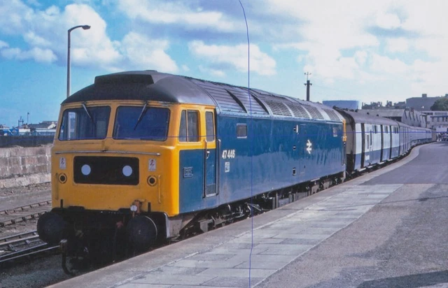 DIESEL TRAIN PHOTO Class 47 Br Blue Locomotive Picture Railway ...