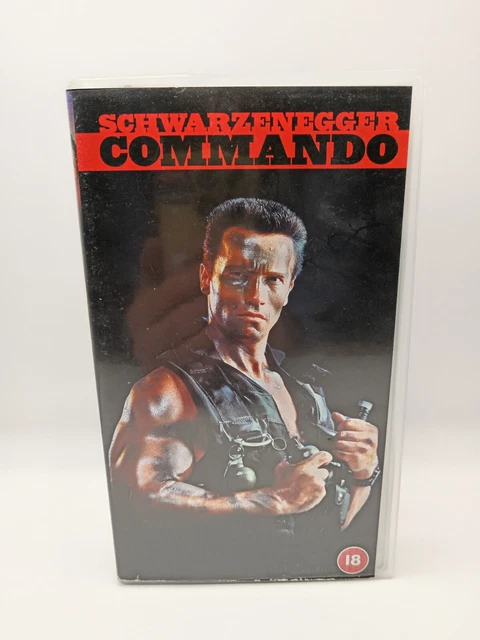 COMMANDO 1985 20TH Century Fox VHS Retro Vintage Action Arnold ...
